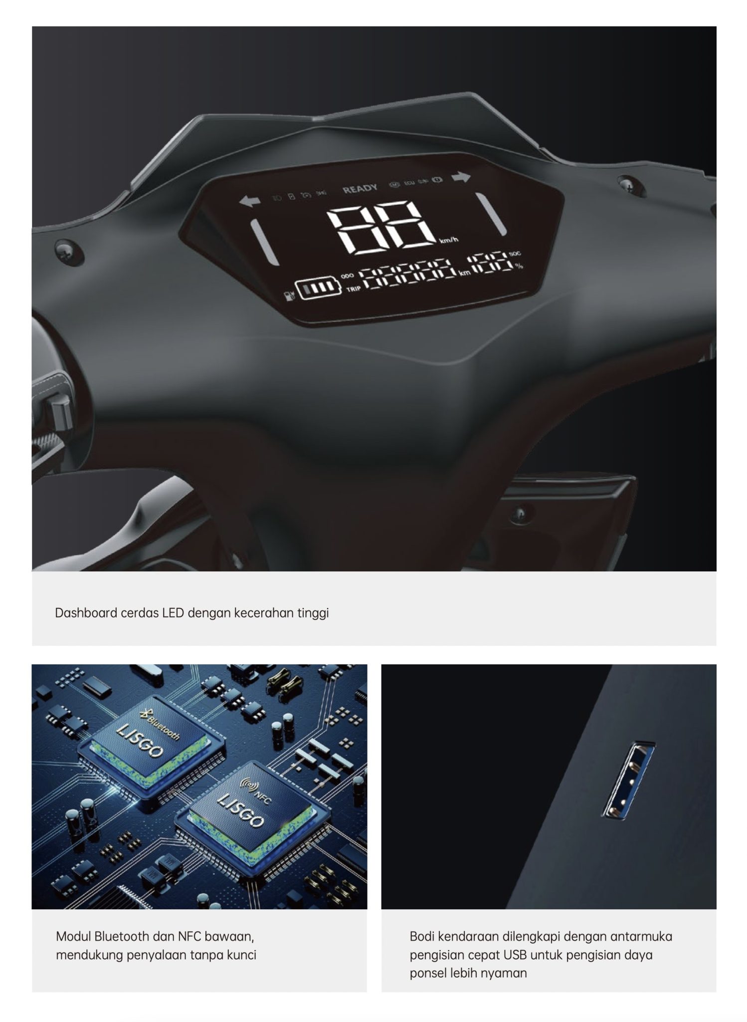 Flash S1 / S1 PRO Motor Listrik - Lisgo