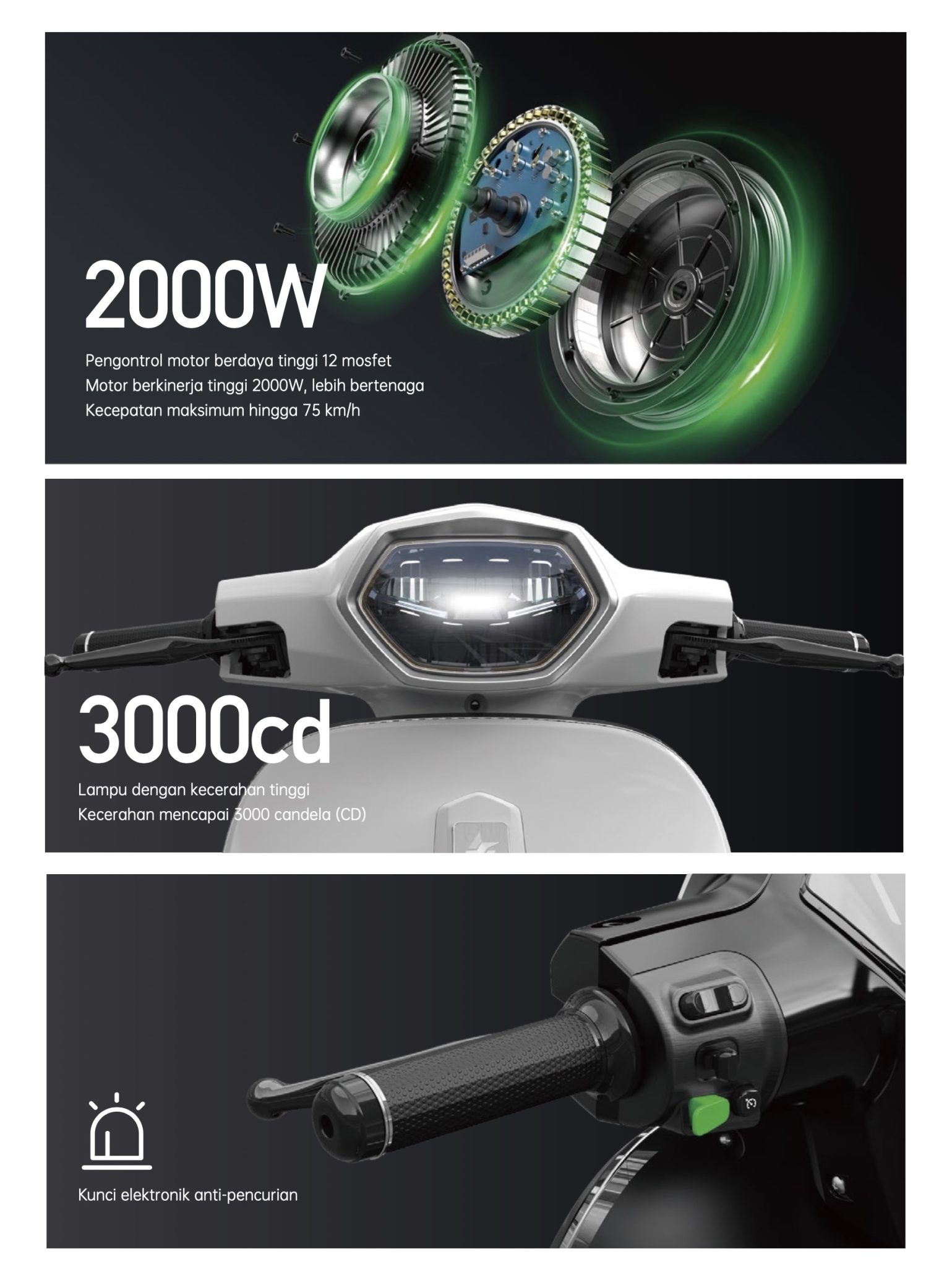 Nova S3 / S3 PRO Motor Listrik - Lisgo