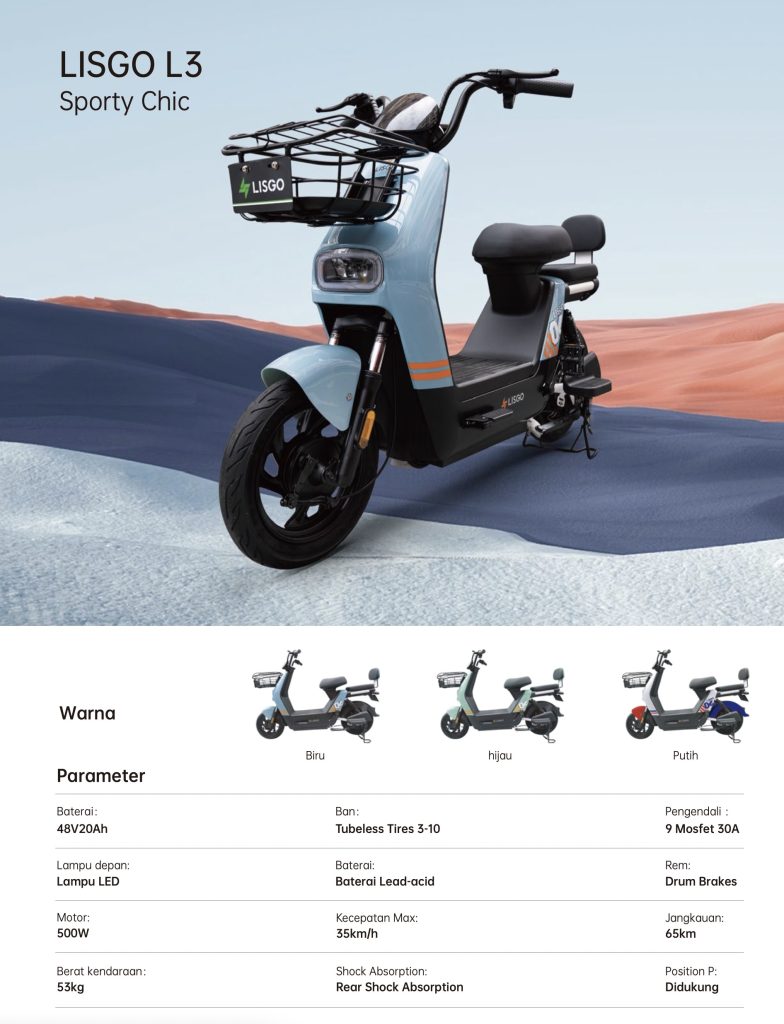 L3 Sepeda Listrik - Lisgo